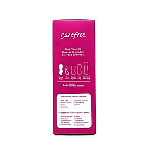 Carefree Thong Pantiliners, Regular Protection, Unscented, 196 Pantiliners (4 X 49 Count Boxes)