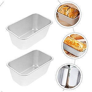 Luxshiny 2pcs Making Non Breads Cakes Gadgets Home Toast Homemade Nonstick Restaurant Meatloaf Molds Kitchen Stick Alloy Household Bakery Pan Loaf Cake Baking Bread Utensils Bakeware