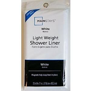 Mainstays Light Weight PEVA Shower Liner Collection