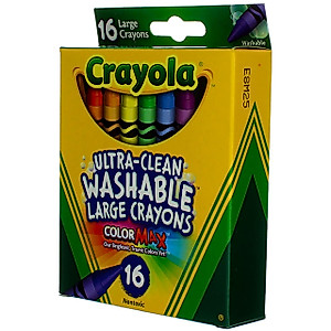 Crayola Large Washable Crayons 16 Pack - 2 Packs