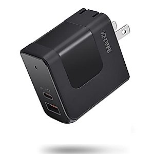 sunshot USB C Charger 65W Fast Charger (Dual Port USB C PD3.0 & USB A) with GaN Fast Technology Charger for MacBook Pro/Air, Dell XPS13, HP Spectre, iPhone11 Pro Max, iPad Pro etc, One for All Deviece