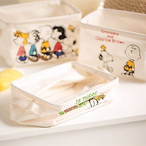 Finex 2 Pcs Set Random Patterns - White Dog Portable Collapsible silicone Rectangular Storage Bins Basket with Handles for Organizing Bathroom Home Office Toy Room Cube Shelf Closet