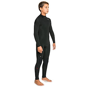 Quiksilver Boys 4/3 Sessions Back Zip Wetsuit - Black | 12