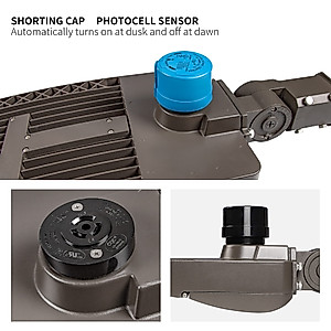 Suchace LED Parking Lot Light 200W,Street Light Dusk to Dawn with Photocell, 25000 Lumens, 5000K LED Shoebox Light, Outdoor Commercial Area Lighting Fixture(Waterproof IP65), Slip Fit Mount