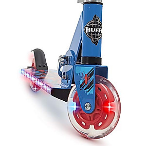 Huffy Marvel Spider-Man Electro-Light Inline Scooter for Kids, Blue