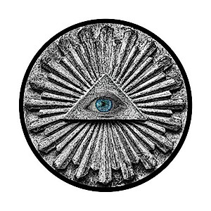 All Seeing Eye Illuminati Triangle PopSockets PopGrip: Swappable Grip for Phones & Tablets