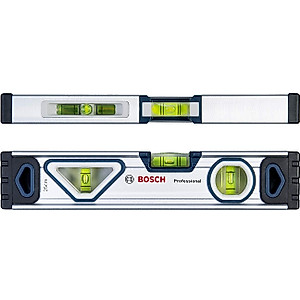 Bosch Professional 1600A016BN Spirit Level with Magnet System (Length: 25 cm, in Blister Packaging)