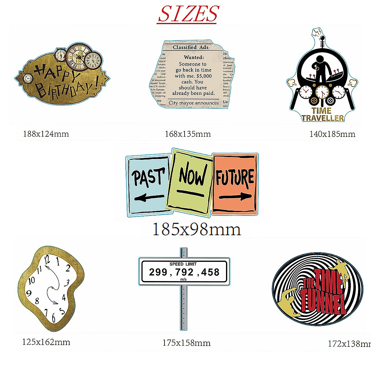 Fun Time Travel Theme Hanging Swirl Birthday Party Decorations Time Machine Dizzy Danglers Time Tunnel Ceiling Streamers Party Supplies for Kids Adults Graduations Anniversary Birthday