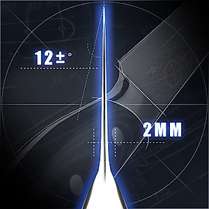 FANTECK 5 Inch Utility Knife, Japanese Damascus VG10 67 Layer Kitchen Fruit Paring Chef Utility Knives -Blue G10 Handle,-Razor Sharp, Stain & Corrosion Resistant, & Awesome Edge Retention