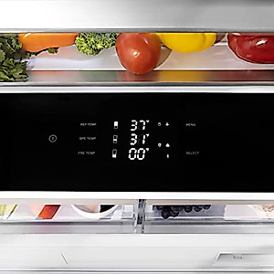 ZLINE 36" 19.6 cu. Ft. Panel Ready Built-In 3-Door French Door Refrigerator with Internal Water and Ice Dispenser