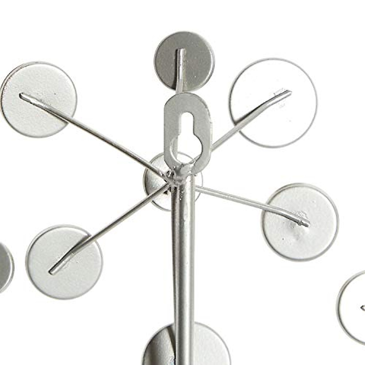 Deco 79 Metal Starburst Wall Decor with Crystal Embellishment, 16" x 2" x 16", Silver