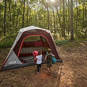 Coleman Skylodge, Instant Setup Camping Tent, Weatherproof Family Tent for 4/6/8/10/12 Person with Pre-Attached Poles, Convertible Screen Room, Room Divider