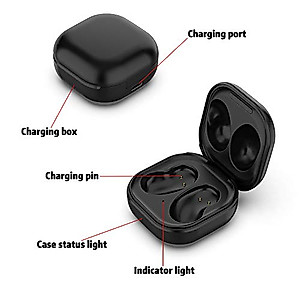 Aukvite Charging Case Compatible with Galaxy Buds Live, Wired Charger Case Replacement for Samsung Galaxy Buds Live SM-R180 (Galaxy Buds Live Charging Case Only, Earbuds NOT Included) (Black)