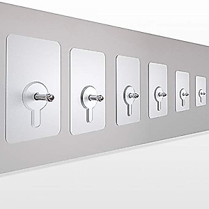 CH & ME Adhesive Wall Screws Hanging Nails - 14mm 20/Pack Non-Trace No Drilling Transparent Nail_Free Wall Hook |Heavy Duty Waterproof Seamless Screw for Kitchen Bathroom Storage Room Tile Wall