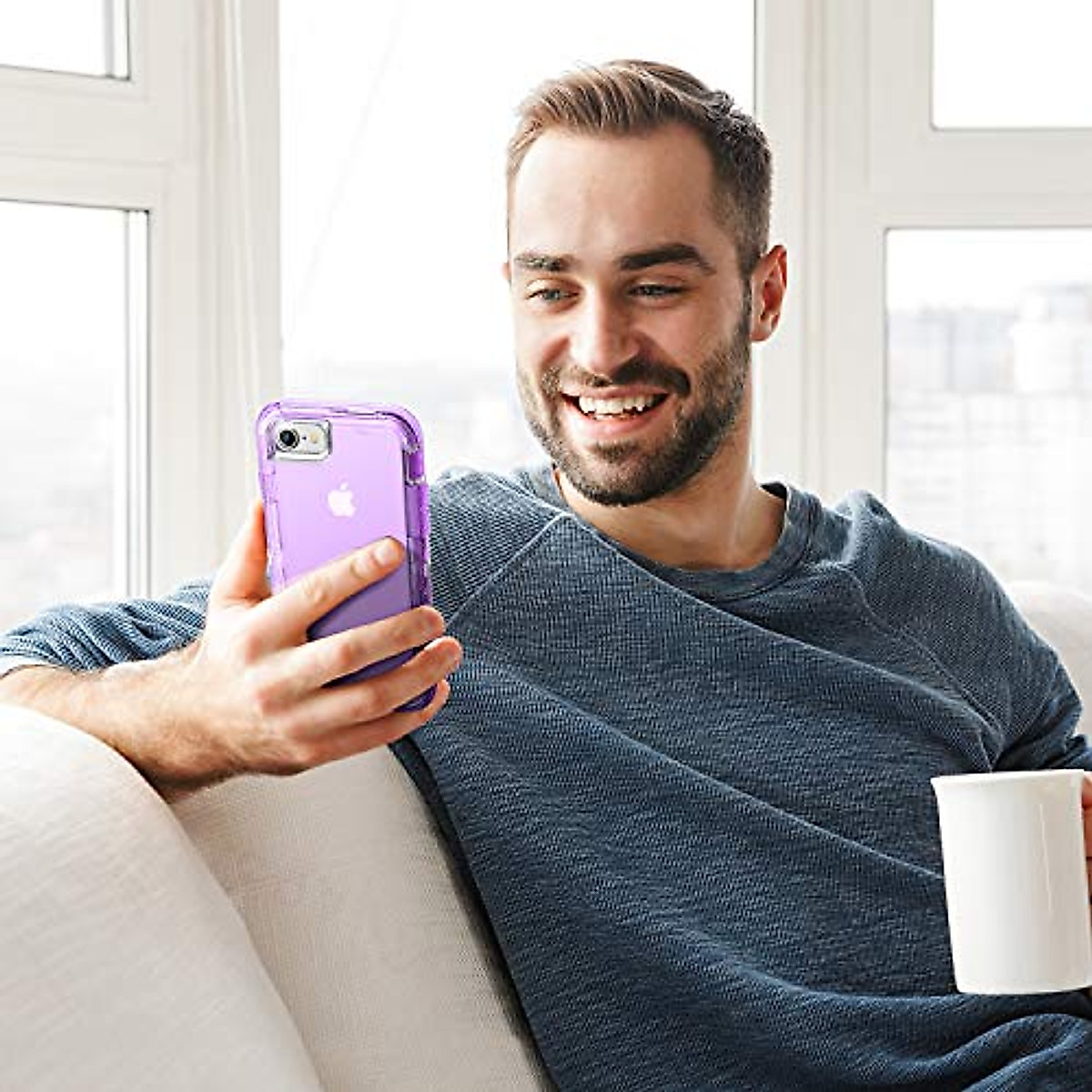 ORIbox Case Compatible with iPhone 7 Plus Case, Compatible with iPhone 8 Plus Case, Heavy Duty Shockproof Anti-Fall clear case