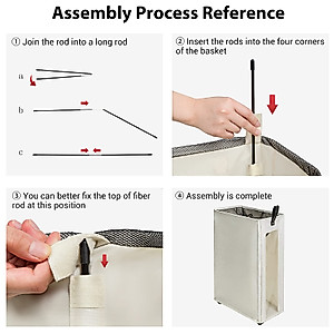 ZERO JET LAG 27 inches Slim Laundry Hamper rolling Large Tall Laundry Basket on Wheels Clear Window Visible Dirty Clothes Hamper Thin Clothes Storage Standable Corner Bin Handy 16"×8.5"×25" Beige