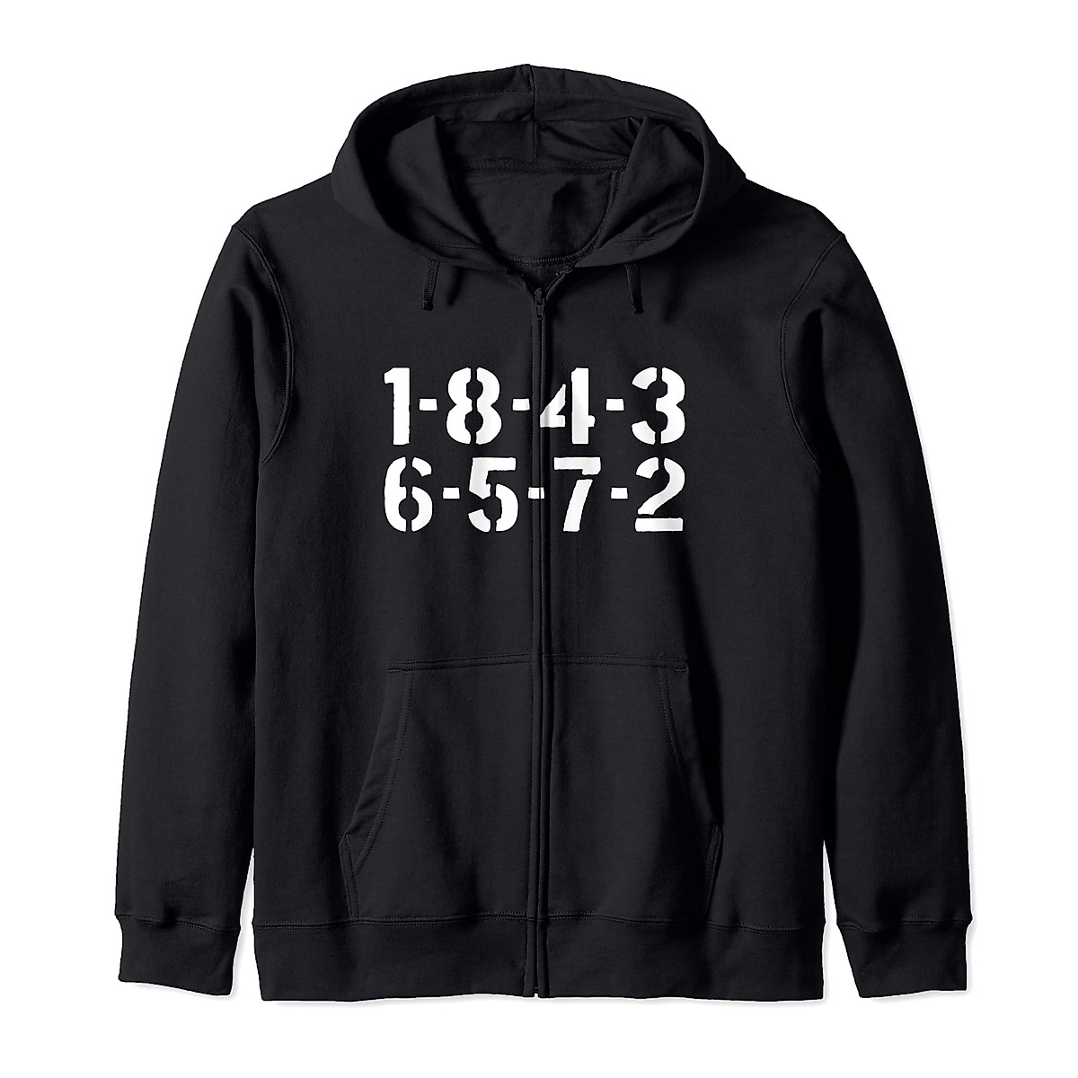 1-8-4-3-6-5-7-2 Firing Order Big Block Engine Car Guy Garage Zip Hoodie