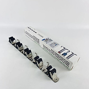 TXTDPL Wall-mounted tool racks, 5 Racks and 4 Hooks Mop and Broom Holder Wall Mount, Self Adhesive Heavy Duty Broom Hanger Organizer Storage Tool Racks for Kitchen Garden Laundry Garage