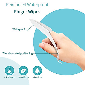 AEBAYLI Teeth Cleaning Wipes for Dogs & Cats, 50PCS, Removing Plaque and Tartar Buildup No-Rinse Pet Finger Wipes, Disposable Gentle Cleaning & Gum Care Pet Wipes (50PCS)