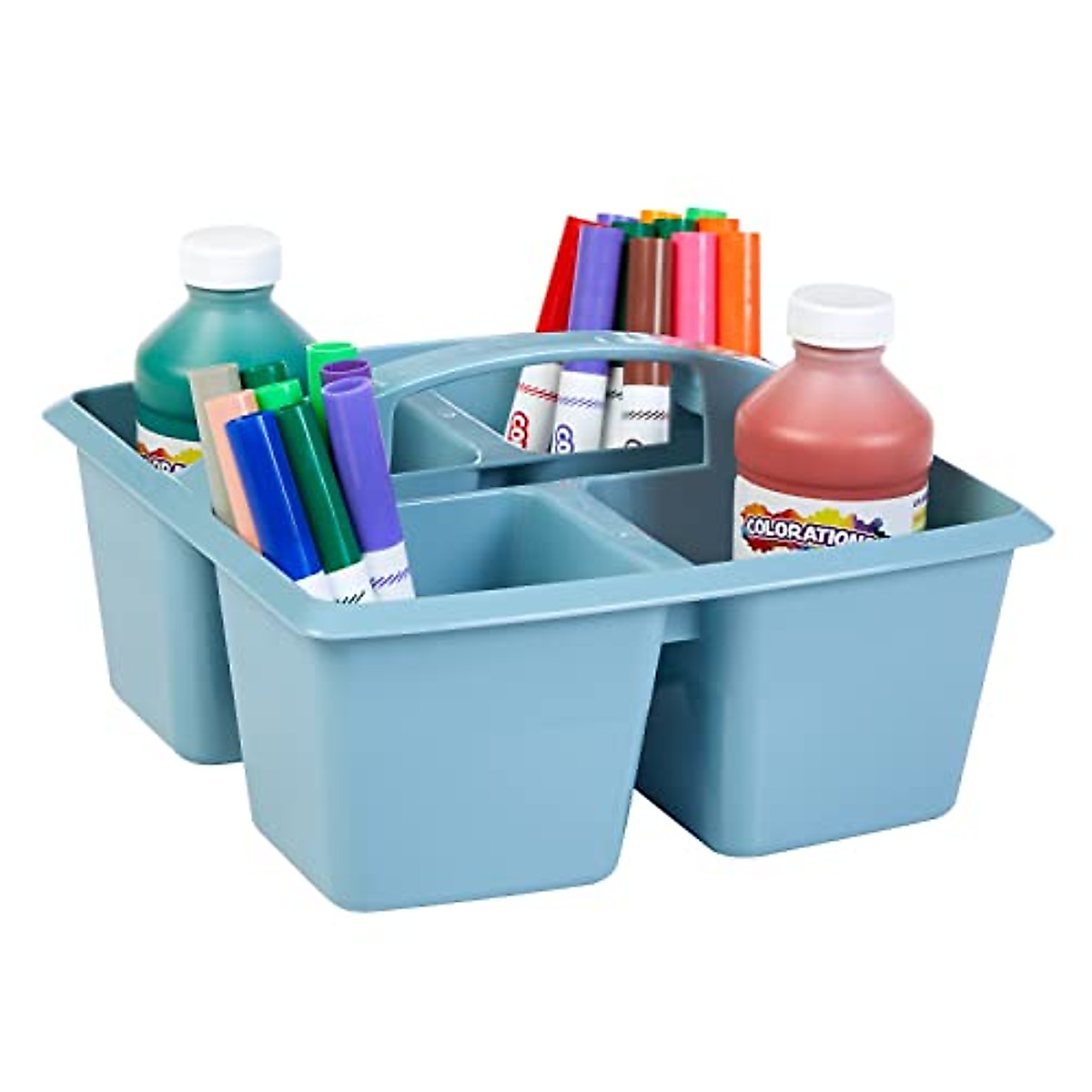 Really Good Stuff Four Equal Compartment Caddies - BOHO, 6 Pack