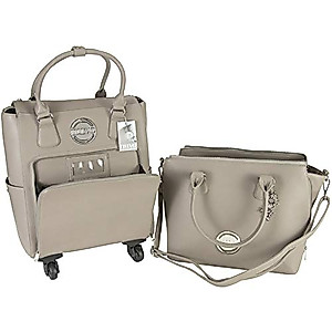 Tonic Studios Nuvo Luxury Rolling Storage Set 2/Pkg-Windsor Grey