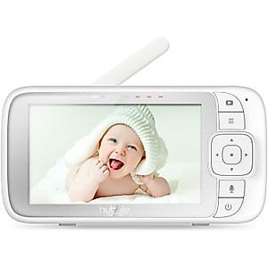 Hubble View Pro 5" Video Baby Monitor with Camera and Audio, NightVision Baby Camera Monitor Pan Tilt Zoom; 2Way Talk, Lullabies & Room Temp Monitoring, 1000ft Range, Secure Baby Monitor No WiFi