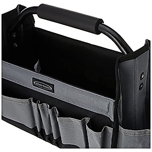 McGuire-Nicholas 15" Collapsible Tool Tote, Grey and Black Tool Tote Bag, 22015