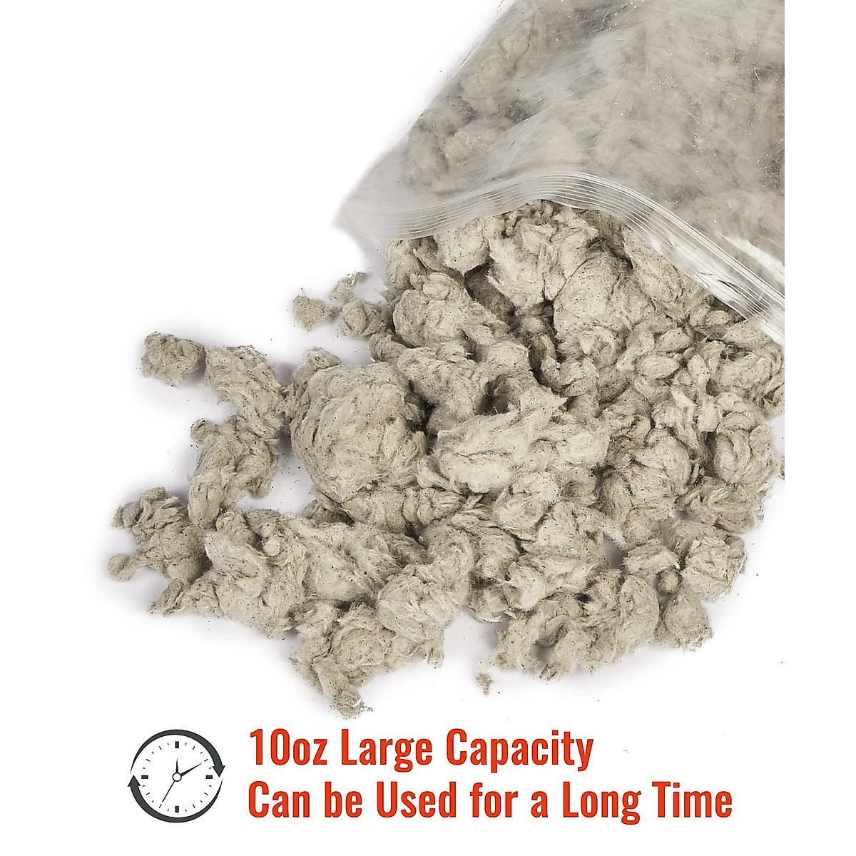 GASPRO Gas Fireplace Embers, 10 Oz. Rock Wool Glowing Embers for Fireplace - Vented, Ventless, Insert, Propane, Natural Gas, Add Glow