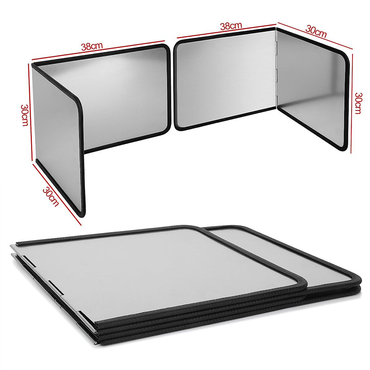 Foldable Stove Splatter Guard Grease Shield Nonstick Oil Stove Splash Guard Cooking Splatter Screen Kitchen Backsplash Protector For Stove Top Wall Gas Range Frying Pan Camping… (Height 30cm)