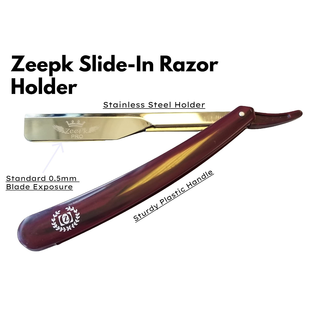 Liberty Supply BARBERO RASURAR NAVAJA CUCHILLA MAQUINILLA DE AFEITAR 10 BLUE ZEEPK USA