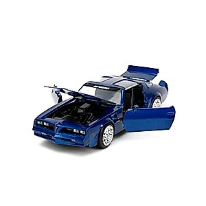 Big Time Muscle 1:24 1977 Pontiac Firebird Die-Cast Car, Toys for Kids and Adults(Metallic Blue)