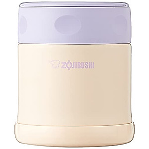 Zojirushi Stainless Steel Food Jar, 9 oz, Pale Orange