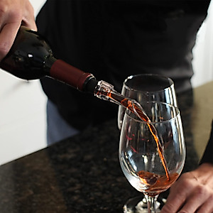 Cork Genius Wine Aerator Pourer Spout Set, Dripless Wine Pourers for Wine Bottles, Instant In The Bottle Wine Decanter Spouts, Pack of 3