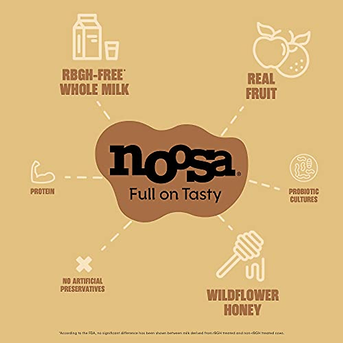 Noosa, Yoghurt Vanilla, 4 Ounce, 4 Pack