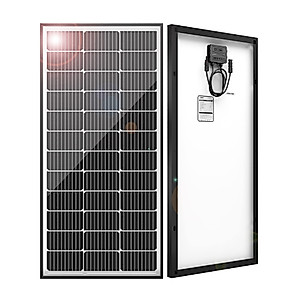JJN Solar Panel 4PCS 100W 12V Solar Module High Efficiency 9BB Monocrystalline Solar Panel for RV Home Boat and Other Off Grid System
