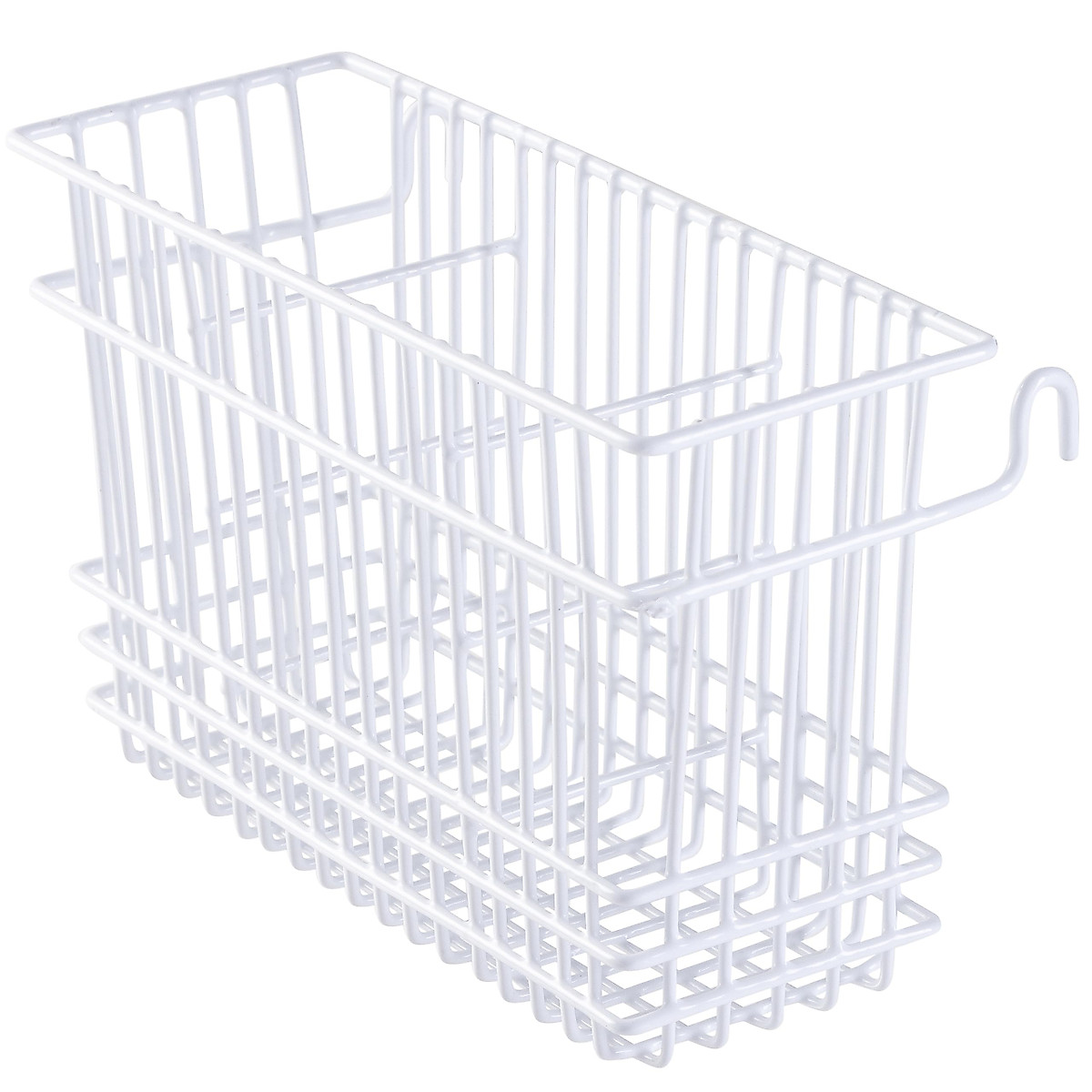 Kitchen Details Free Standing Utensil & Cutlery Holder Basket, Good for Countertops, Cabinets, Outdoor, Table Top, White