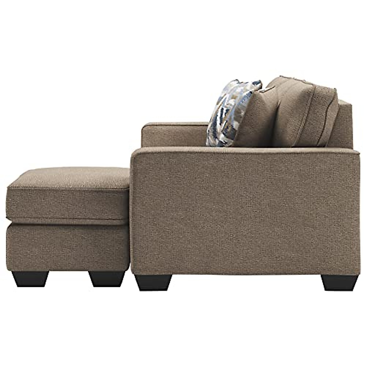 Signature Design by Ashley Greaves Modern Sectional Sofa Couch with Convertible Chaise Lounge, Gray