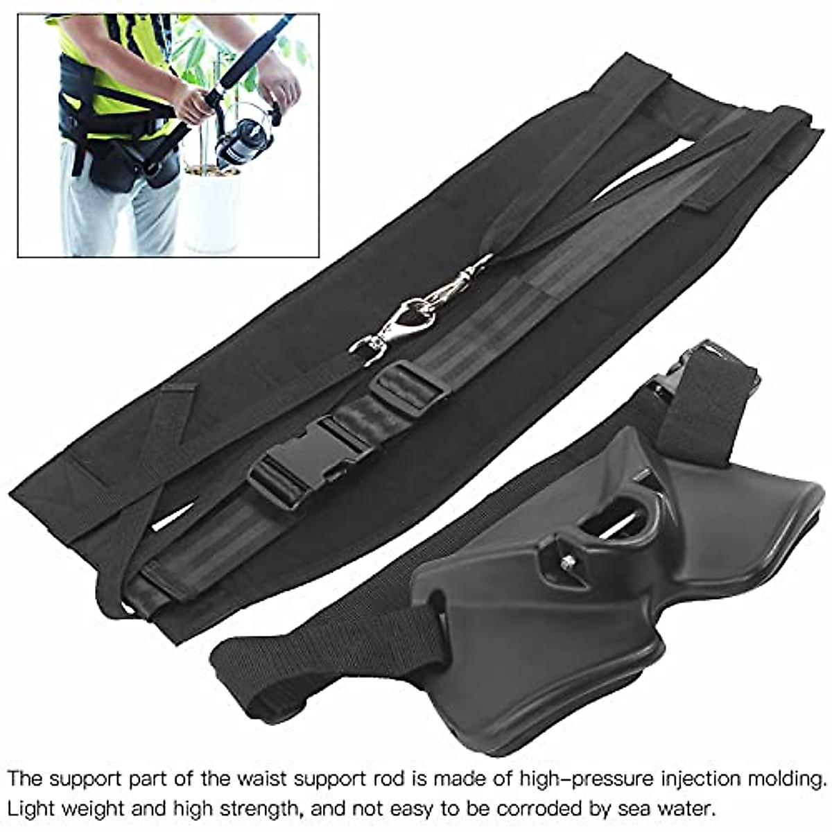 070 Adjustable Fishing Belly Harness Fishing Rod Pole Holder for Outdoor Portable Fishing Gear Accessories