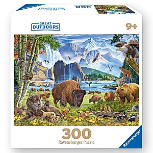 Ravensburger North American Nature Puzzle - 300 Pieces | Great Outdoors Puzzle Series | Unique Softclick Technology | Perfect for Ages 9+ | FSC Certified