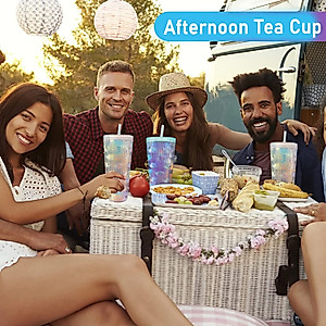 DREAMING MY DREAM 24Oz Studded With lid And Straw Tumbler, Double Wall Insulated, Reusable Textured Venti Cup - 100% BPA Free - (Auroral Purple)