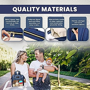 CRAWL Diaper Backpack, Bag, Waterproof Backpack, Back Pack, Red, Blue, Pink, Multicolored, Backpack (Blue)