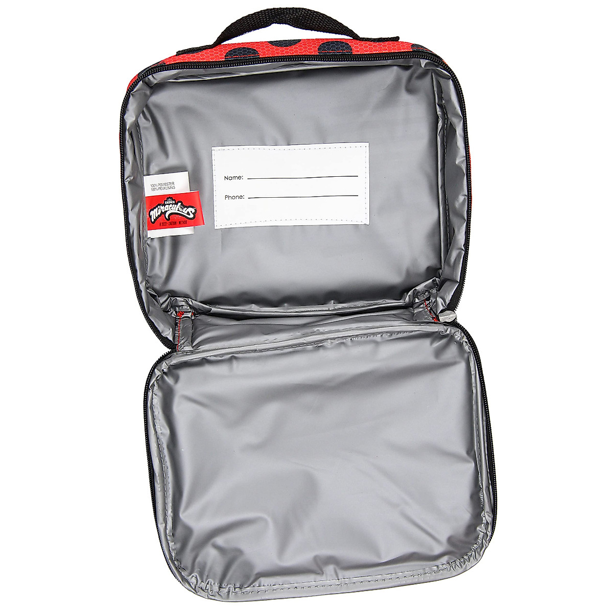 Miraculous Tales of Ladybug & Cat Noir Characters 5 PC Backpack Lunchbox Icepack Water Bottle