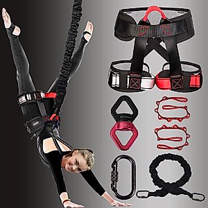 Dasking Heavy Bungee Resistance Band Set grawyti Yoga Bungee Cord Resistance Belt Set 4D Bungee Dance Rope Workout Fitness Home Gym Professional Training Equipment
