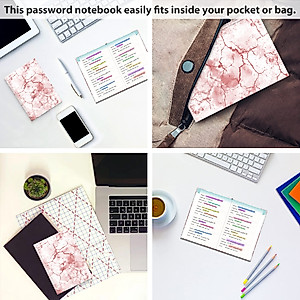 Artake Password Book with Alphabetical Tabs, Password Keeper Internet Address and Password Organizer Logbook, Hardcover Password Notebook, Pocket Address Book for Home Office,160 Pages (4.4" x 6.2")