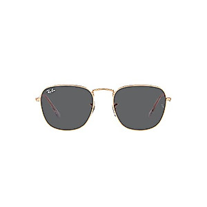 Ray-Ban RB3857 Frank Square Sunglasses, Rose Gold/Dark Grey, 54 mm