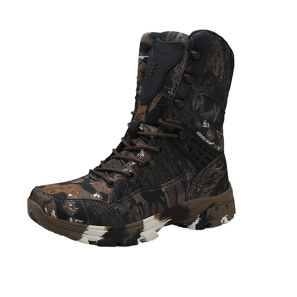 Men Camo Military Boots, Special Force Tactical Boots, Outdoor Desert Non-Slip Combat Shoes, Hiking Hunting Boot