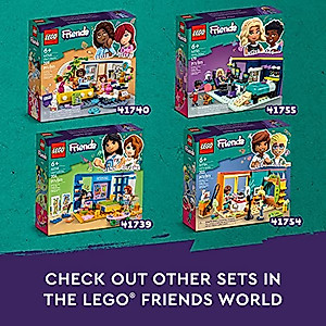 LEGO Friends Liann's Room 41739, Art-Themed Bedroom Playset with Liann & Autumn Mini-Dolls, Collectible Toy for Girls and Boys 6 Plus Years Old