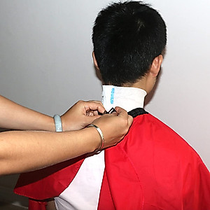 2 Rolls Disposable Barber Scarf Paper Stretchy Neck Strips Wraps Band Hairdressing Tools for Spa Massage Hair Cutting Styling Salon Supplies, White (100 pcs per roll)