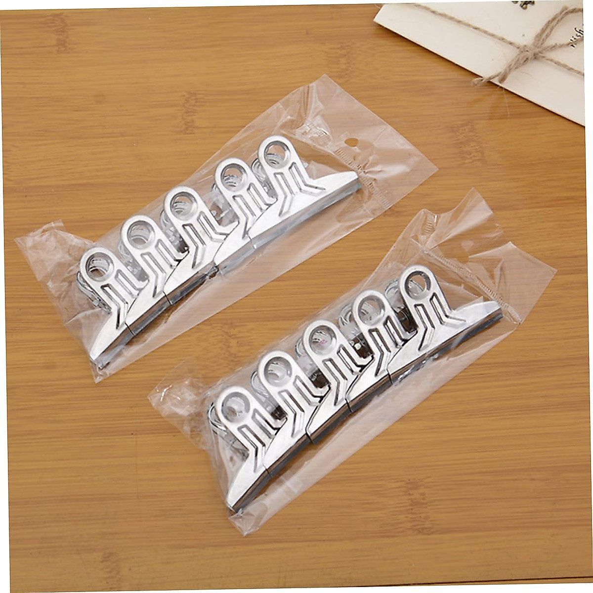 10 pcs Chip Bag Clips Airtight Food Storage Notes Organization Bag Clips Home Office School