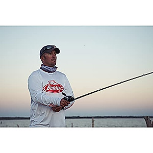 Berkley 6’6” Shock Casting Rod, 1 Piece Composite Medium Heavy Power Fishing Rod for Freshwater or Saltwater Fishing, Shock Absorbing Tip, Orange